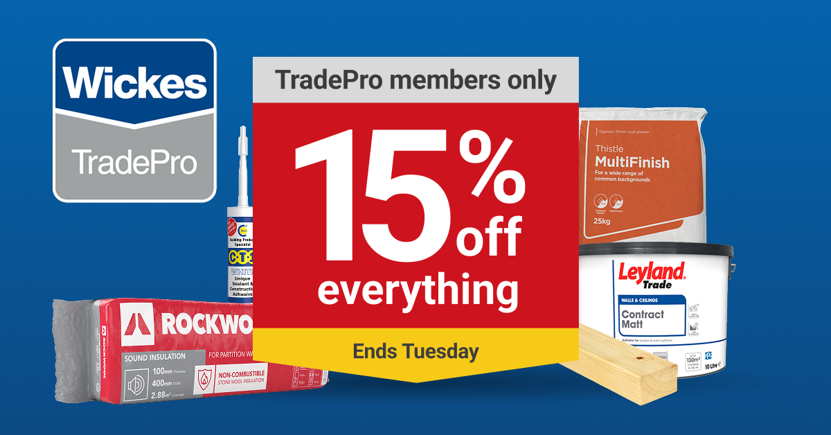 Wickes TradePro Members: 15% off everything - Painting and Decorating ...