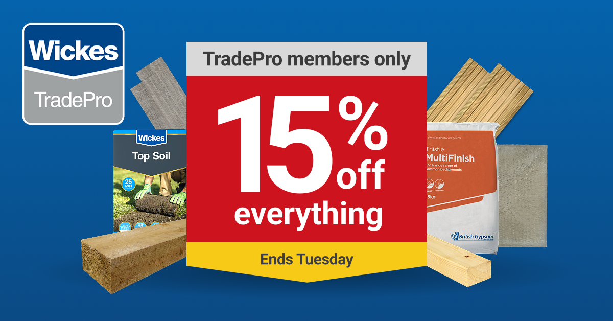 Wickes TradePro Members: 15% off everything - Painting and Decorating ...